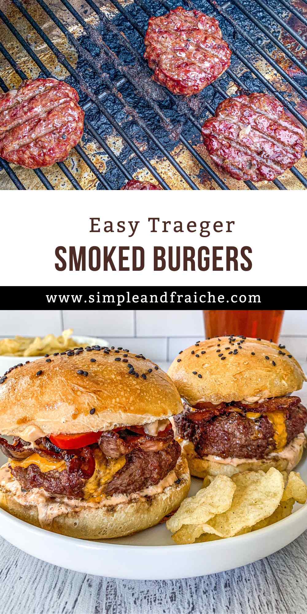 Juicy Traeger Smoked Burgers - Simple And Fraiche