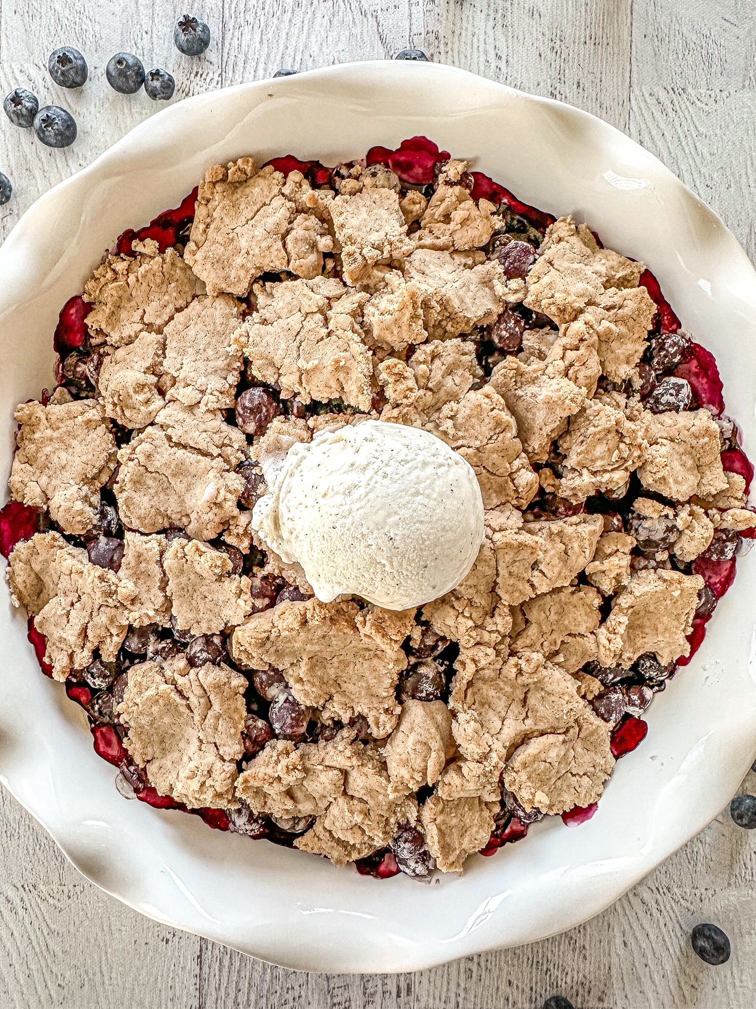 Easy Vegan Blueberry Cobbler (Gluten-Free) - Simple And Fraiche