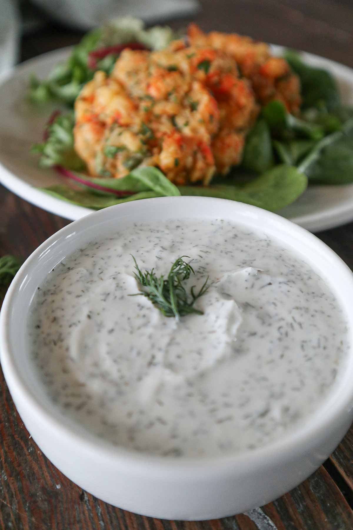 5 Minute Lemon Dill Yogurt Sauce (Easy And Creamy) - Simple And Fraiche