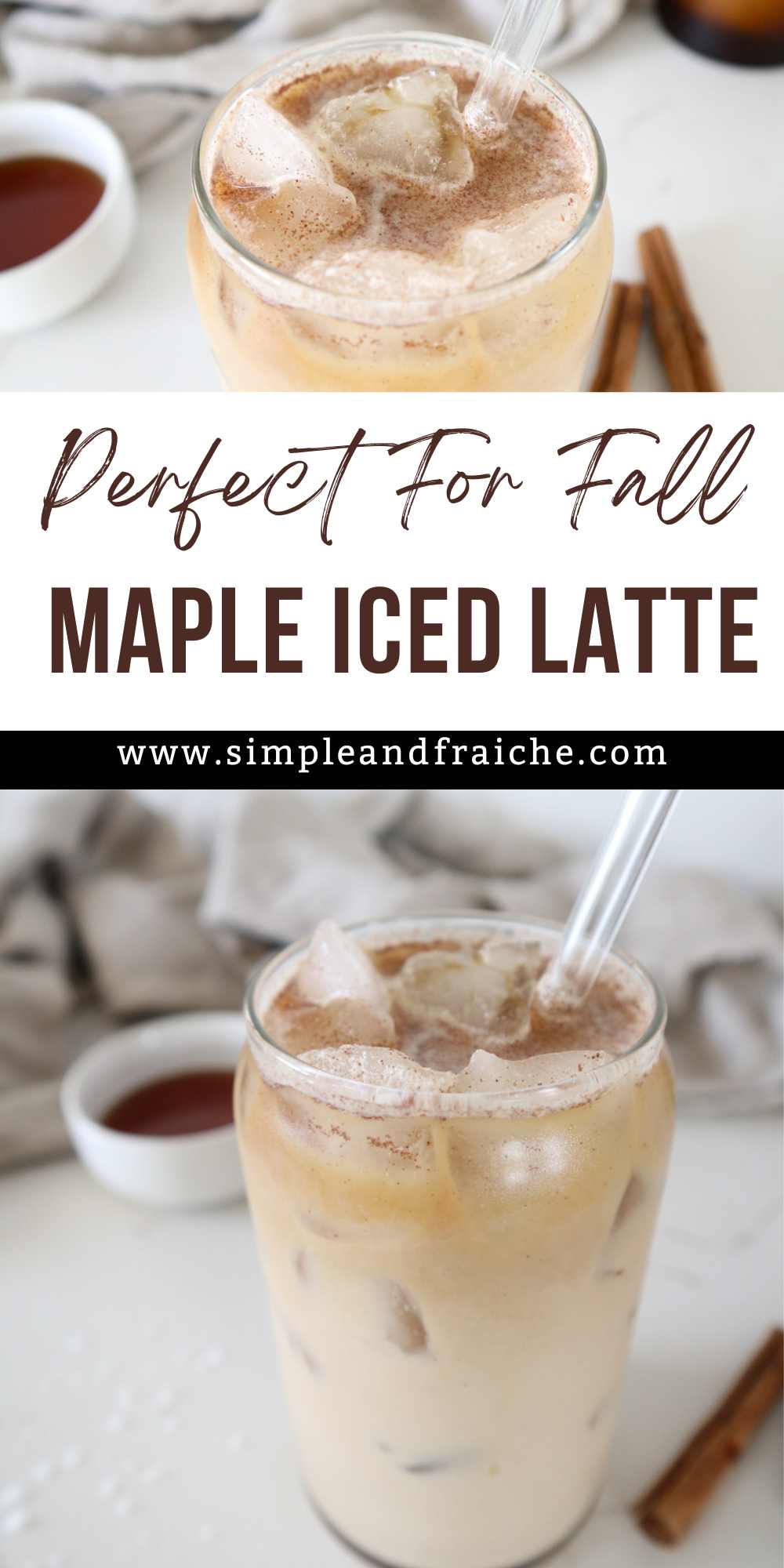Iced Maple Latte Recipe - Simple And Fraiche