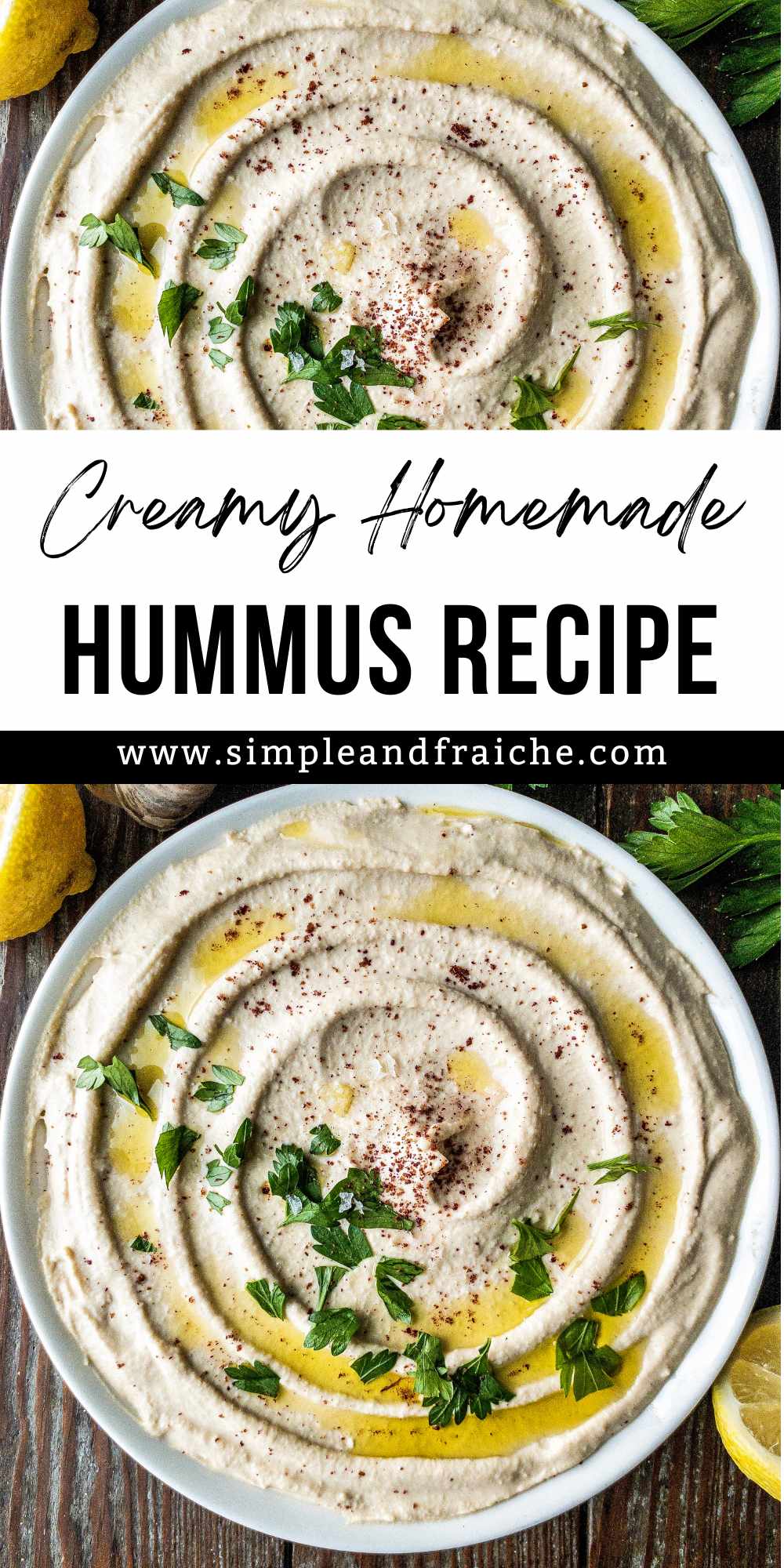 Creamy Arabic Hummus Recipe (Easy And Authentic) - Simple And Fraiche