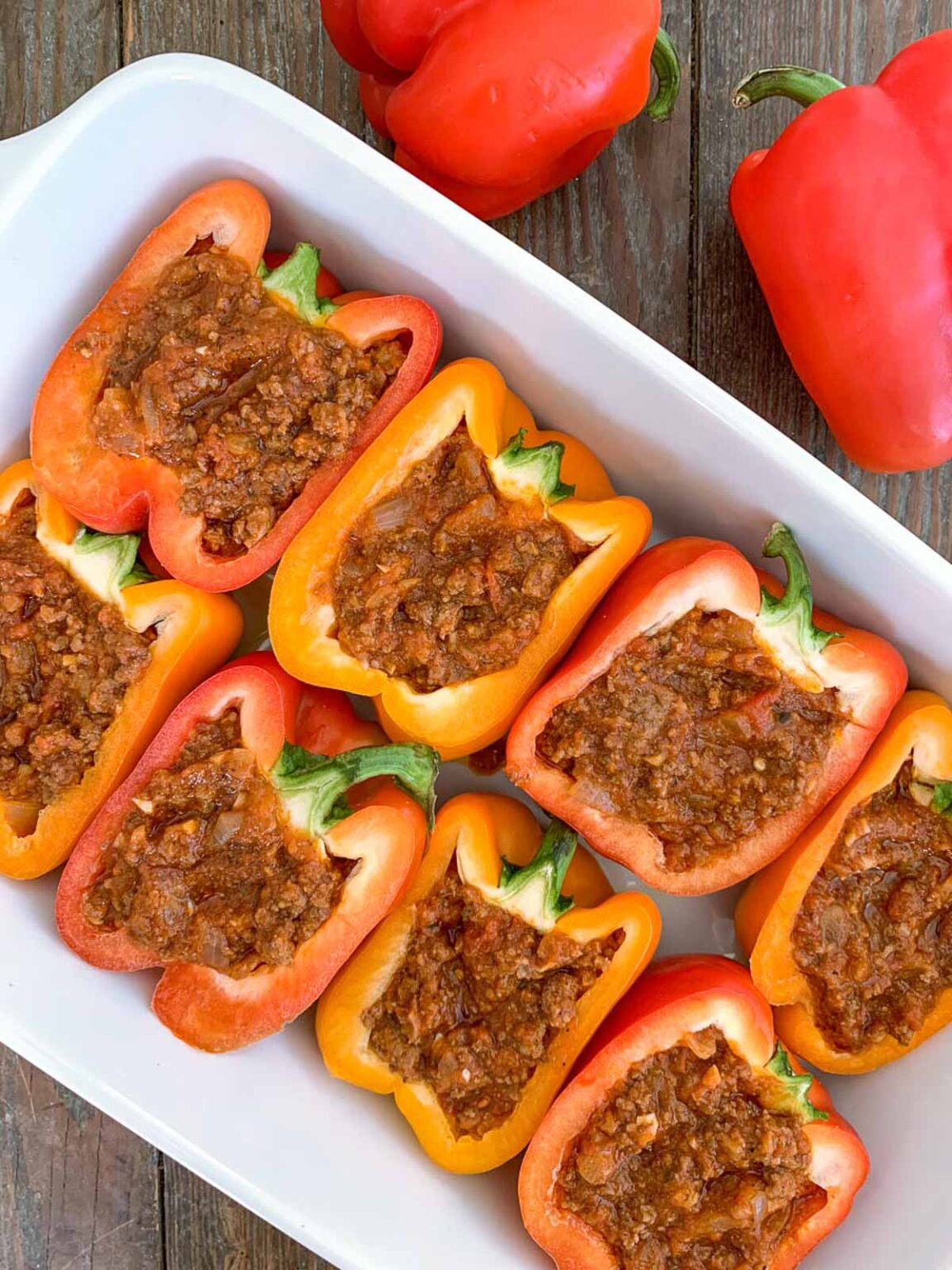 Stuffed Bell Peppers Without Rice - Simple And Fraiche