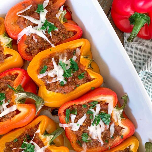 Stuffed Bell Peppers Without Rice - Simple And Fraiche