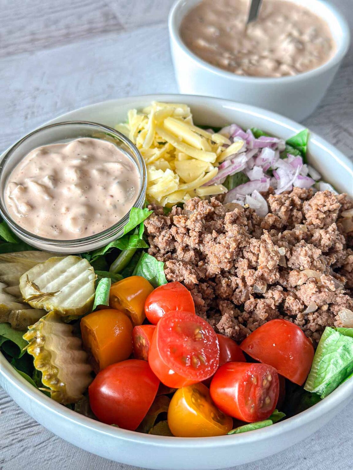 Easy Cheeseburger Bowl (With Smashburger Sauce) - Simple And Fraiche
