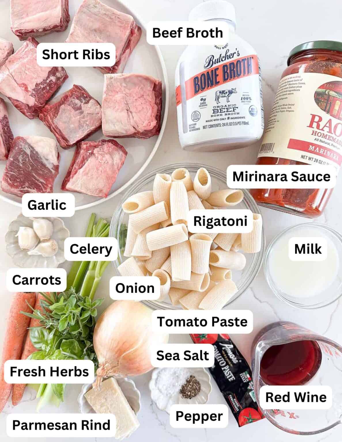 Dutch Oven Short Rib Rigatoni (Slow Braised Ragu) - Simple And Fraiche